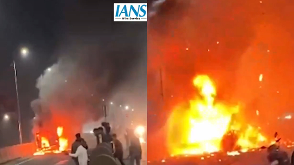 Viral Video: Oxygen Cylinder Explodes In Ambulance In Maharashtra ...