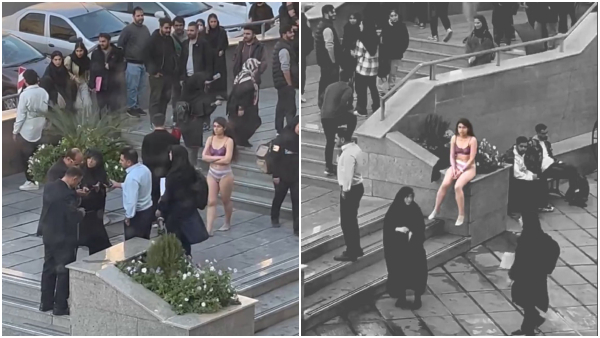 Iran Woman Strips At University Campus Protesting Against Assault Over ...