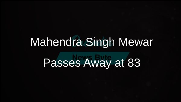 Mahendra Singh Mewar of Mewar Royal Family Passes Away at 83 - Oneindia ...