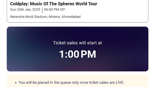 Coldplay Adds Second Show in Ahmedabad Due To High Demand, Tickets On ...