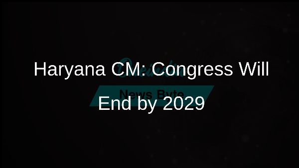 Haryana CM Predicts Congress Demise by 2029 Over Lies - Oneindia News