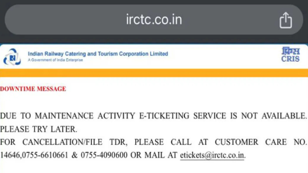 IRCTC Website Down: Indian Railways Ticket Booking Site Crashes For ...