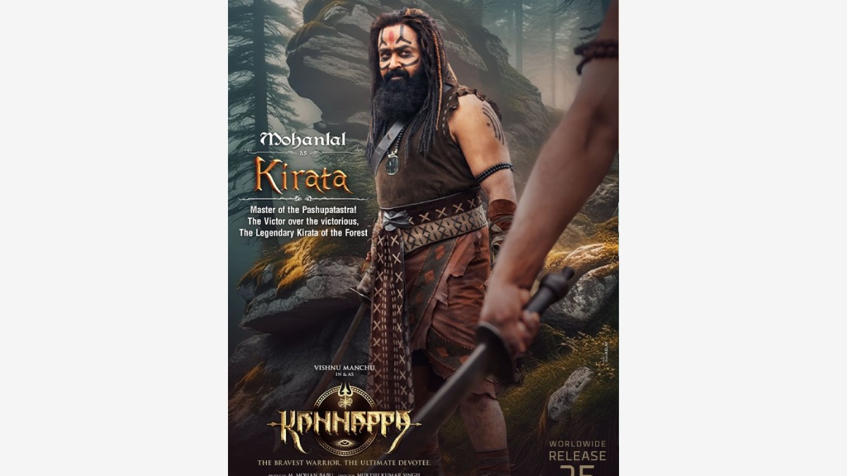 Kannappa: Mohanlal To Play Kirata, First-Look Poster Out For Vishnu ...