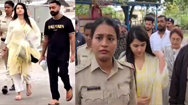 Pavithra Gowda Visits Vajramuneshwara Temple After Jail Release ...