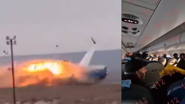 Azerbaijan Airlines Crash: Survivor Captures Before And After Videos From Inside Crashed Plain ...