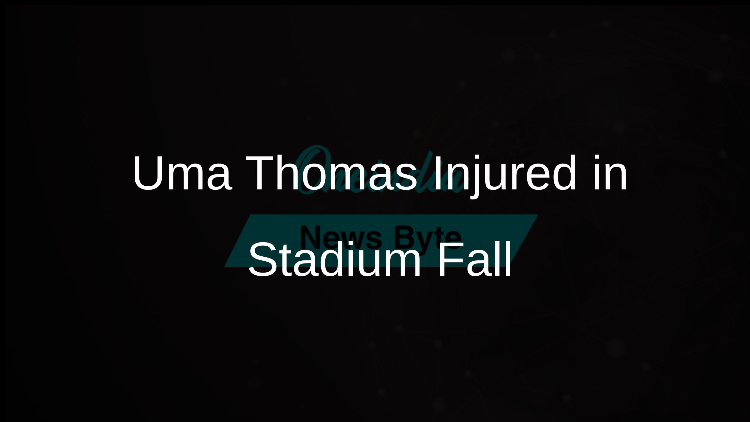 Uma Thomas Injured in Fall from Stadium Gallery in Kochi - Oneindia News