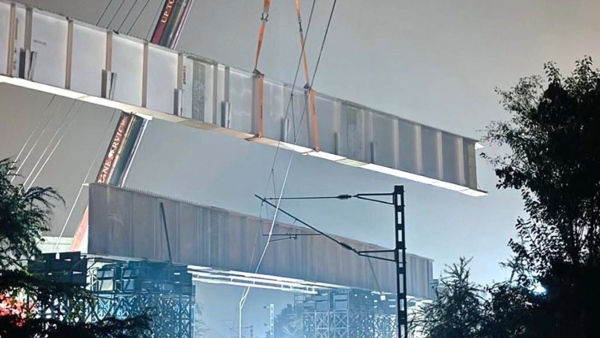 BMRCL Installs 65-Meter Composite Girder Over Salem Railway Bridge On ...