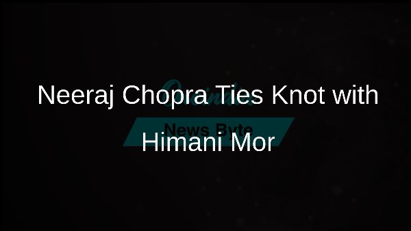Neeraj Chopra Marries Tennis Player Himani Mor in Intimate Ceremony ...