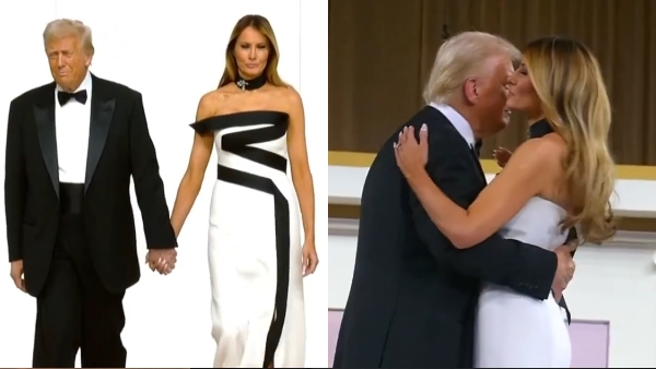 Donald & Melania Trump Shine At Inaugural Ball With Glamorous Dance And Style! WATCH Video ...