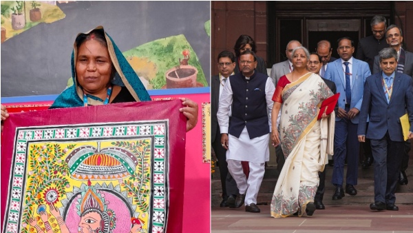 Union Budget 2025: FM Nirmala Sitharaman Dons Madhubani Saree As Tribute To Dalit Artist Dulari ...