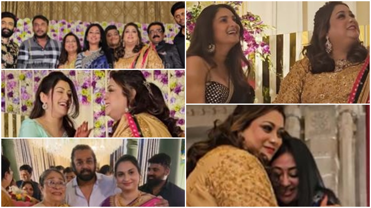 Rakshitha's Brother Wedding Reception: Darshan, Ramya, Radhika Kumaraswamy Attend - See Photos ...