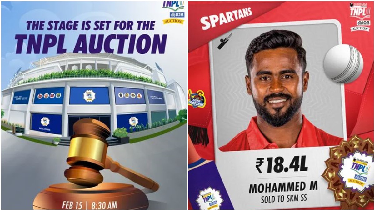 TNPL Auction 2025: Here's Is The List Of Sold Players With Prices In ...