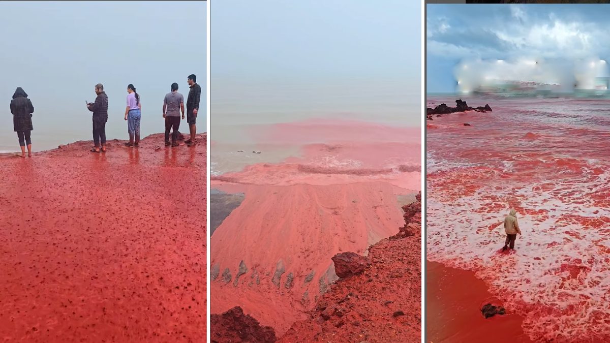 Is It Blood Or Beauty? Iran’s Hormuz Island Beach Turns Red After Heavy ...