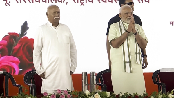 PM Modi Makes Historic First Visit To RSS Headquarters Since Taking ...