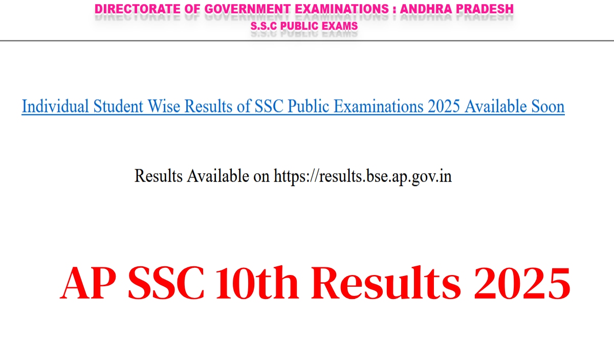 AP SSC 10th Results 2025 Today: BSEAP Will Release Class 10th Results At 10AM; Check Direct Link ...