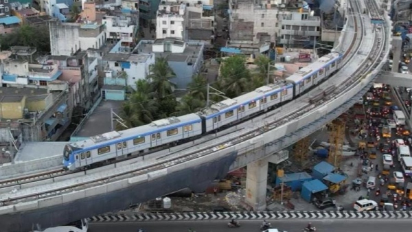 Chennai Metro Begins Trial Runs On Poonamallee-Porur Stretch: See First ...