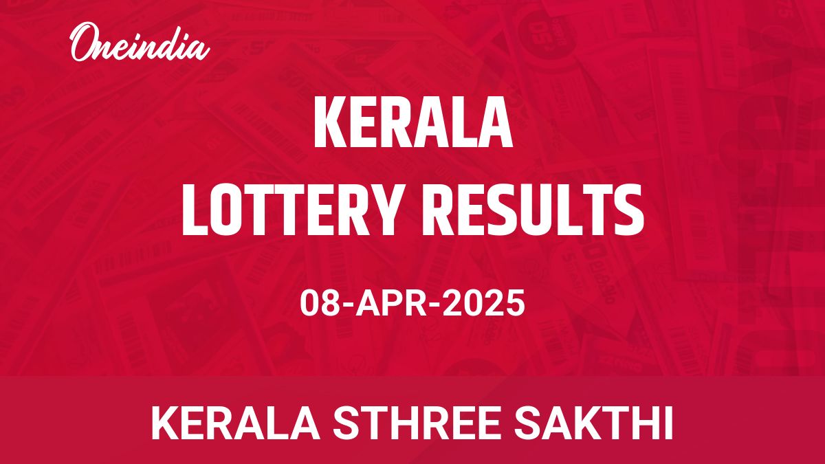 Kerala Lottery Sthree Sakthi Winners 8 April - Check Results Now ...