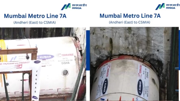 Mumbai Metro Line 7A Makes Underground History—Tunnel Near Mumbai Airport Completed After Months ...