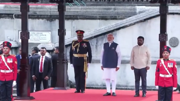 PM Narendra Modi Receives Guard Of Honour In Sri Lanka; Defence Deals On Cards - Oneindia News