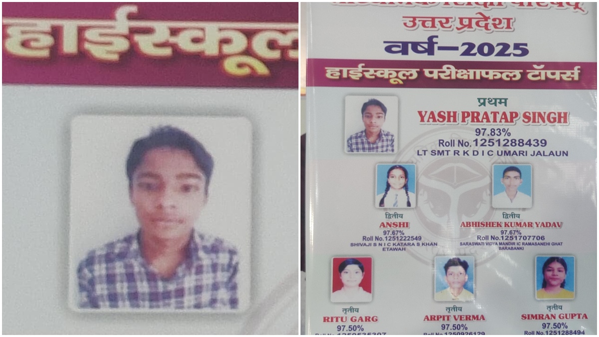 UP Board 10th Exam Results 2025: Yash Pratap Singh Is The Topper: Who ...