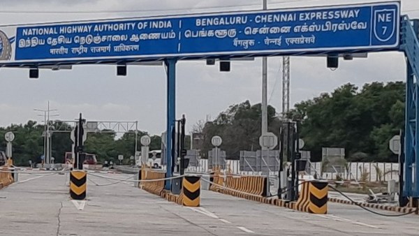 Bengaluru–Chennai Expressway: Sholinghur–Banavaram Toll Plaza Ready for ...