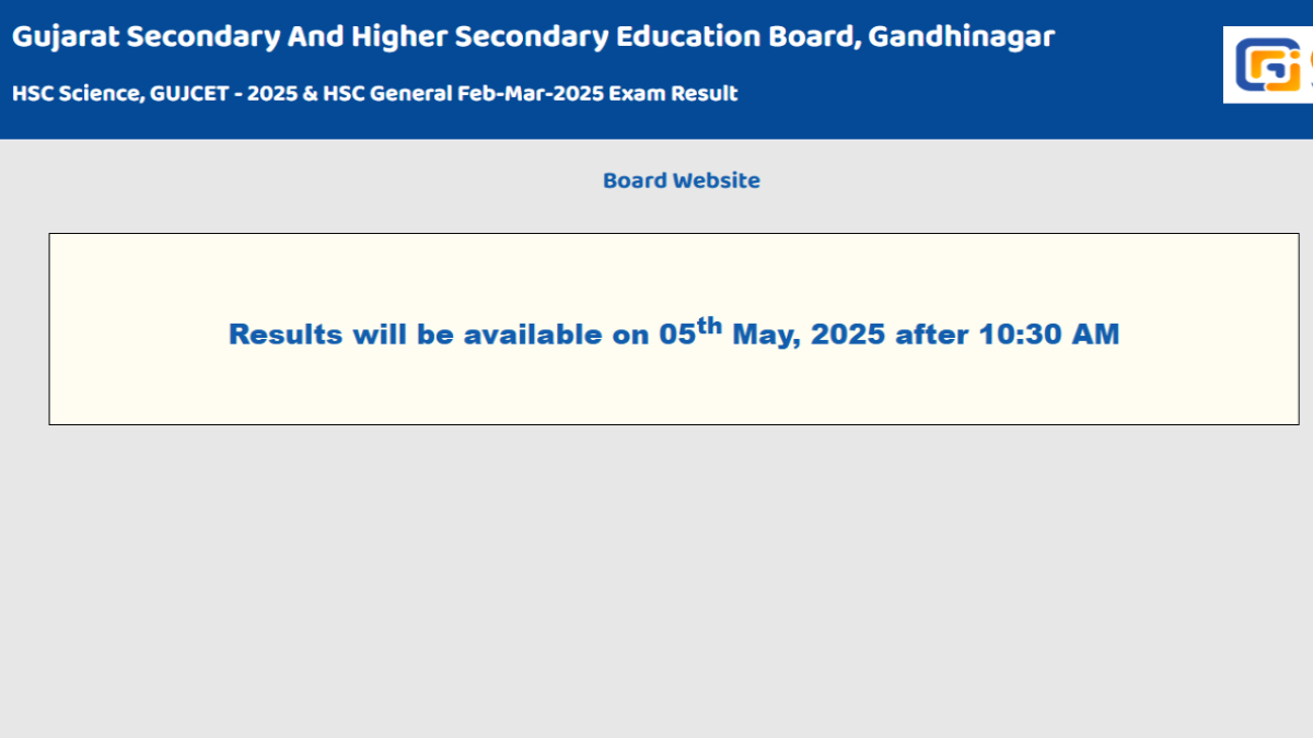 GSEB Result 2025: Gujarat Board HSC, SSC Results Declared @gseb.org ...