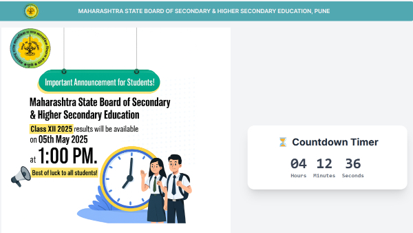 Maharashtra Board HSC Result Declared: MSBSHSE Class 12th Result Out ...