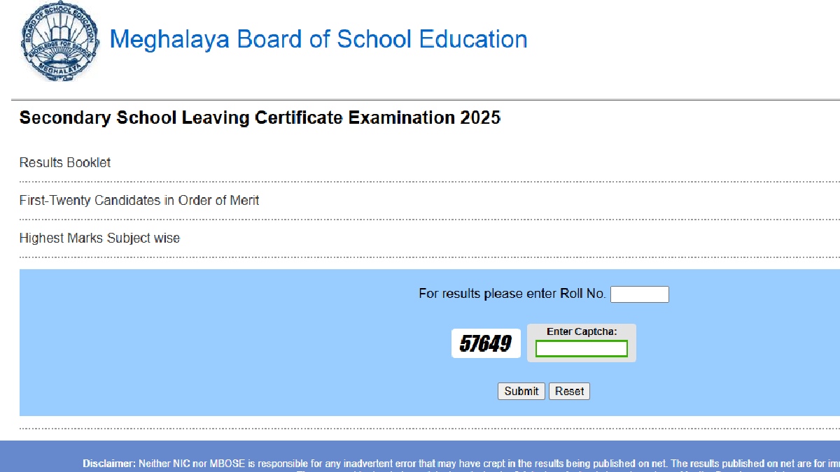 mbose.in Official Site Of Meghalaya Board Shares HSSLC Result 2025 ...