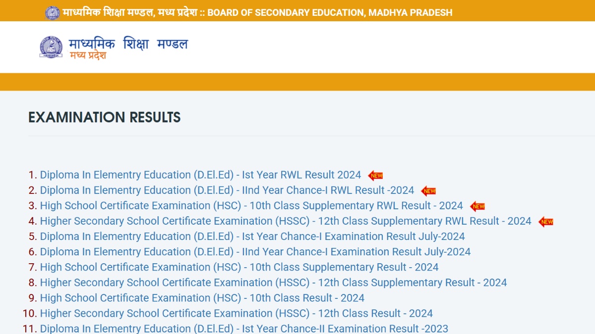 MPBSE MP Board Result 2025: Check MP Board 10th, 12th Results 2025 Date ...