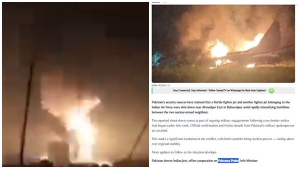 Pakistan Website Says Army Shot Down Indian Rafale Jets, But Uses ...