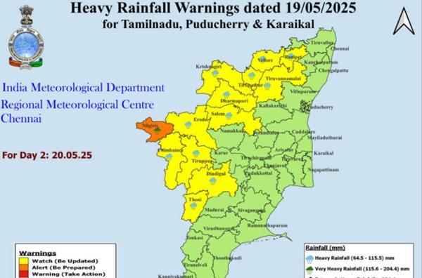 Tamil Nadu Weather: 17 Districts To Get Heavy Rains Today; Light ...