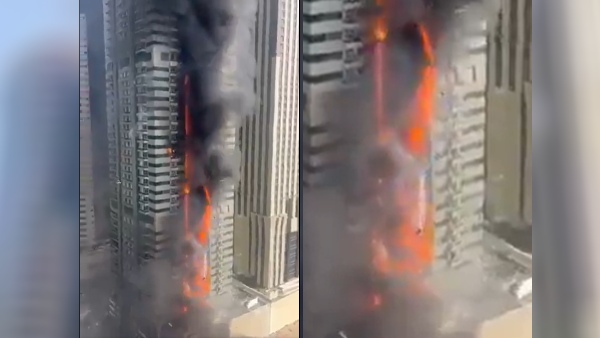 Massive Fire Erupts In 67-Story Dubai Skyscraper, Over 3800 People ...
