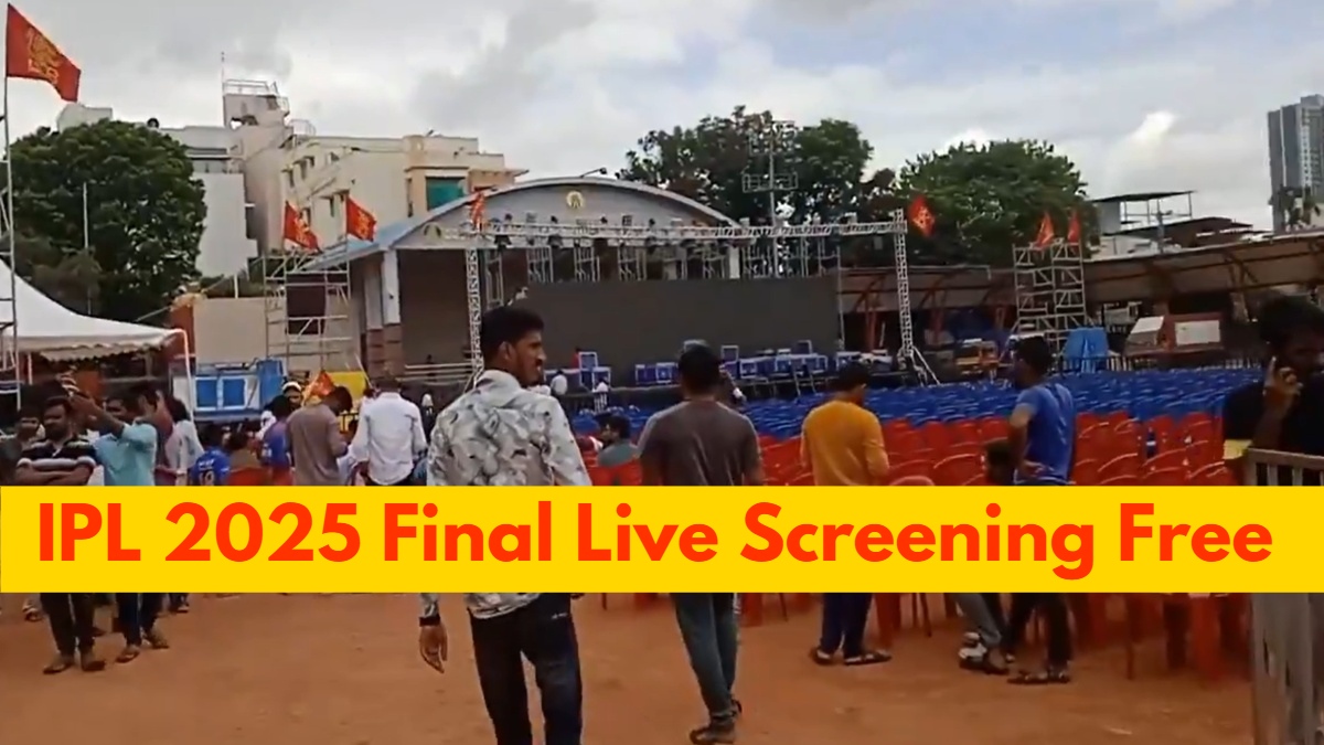 Free IPL 2025 Final Live Screening for Public in Bengaluru: Check RCB ...