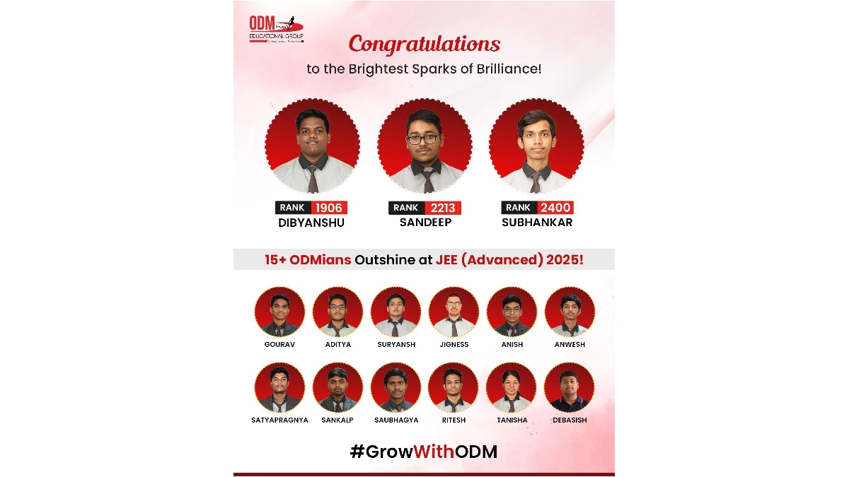 ODM Educational Group Achieves Remarkable Success In JEE (Advanced ...