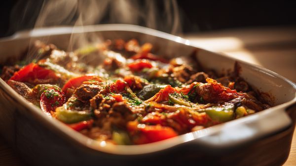 Authentic Bulgarian Casserole Gyuvetch Recipe with Beef and Vegetables ...