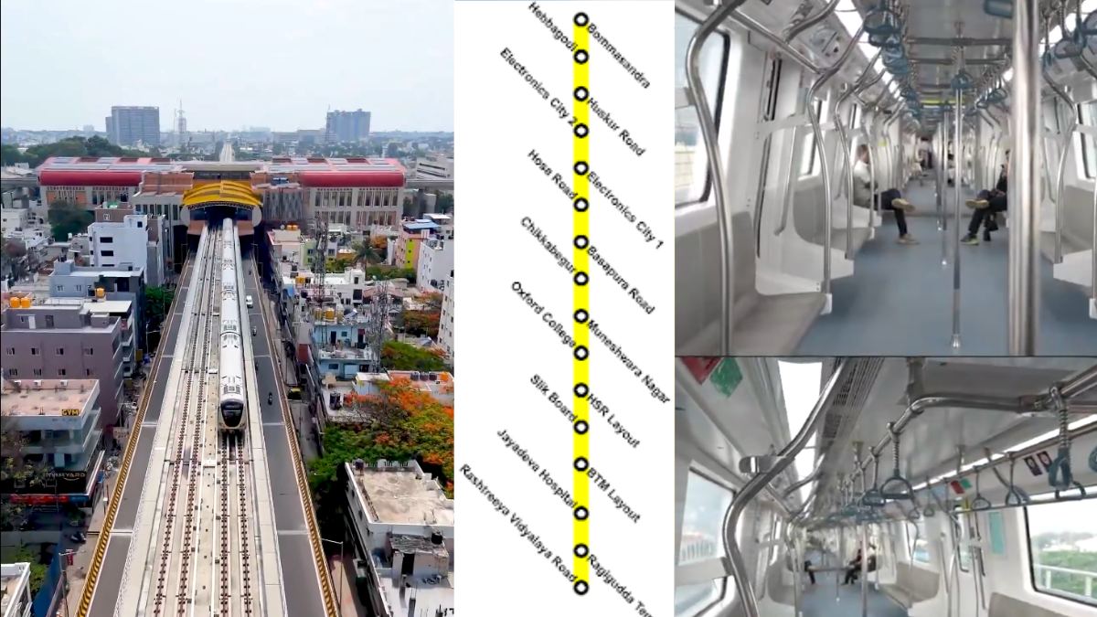 Namma Metro Yellow Line: Check Route Map, Station List, Ticket Price ...
