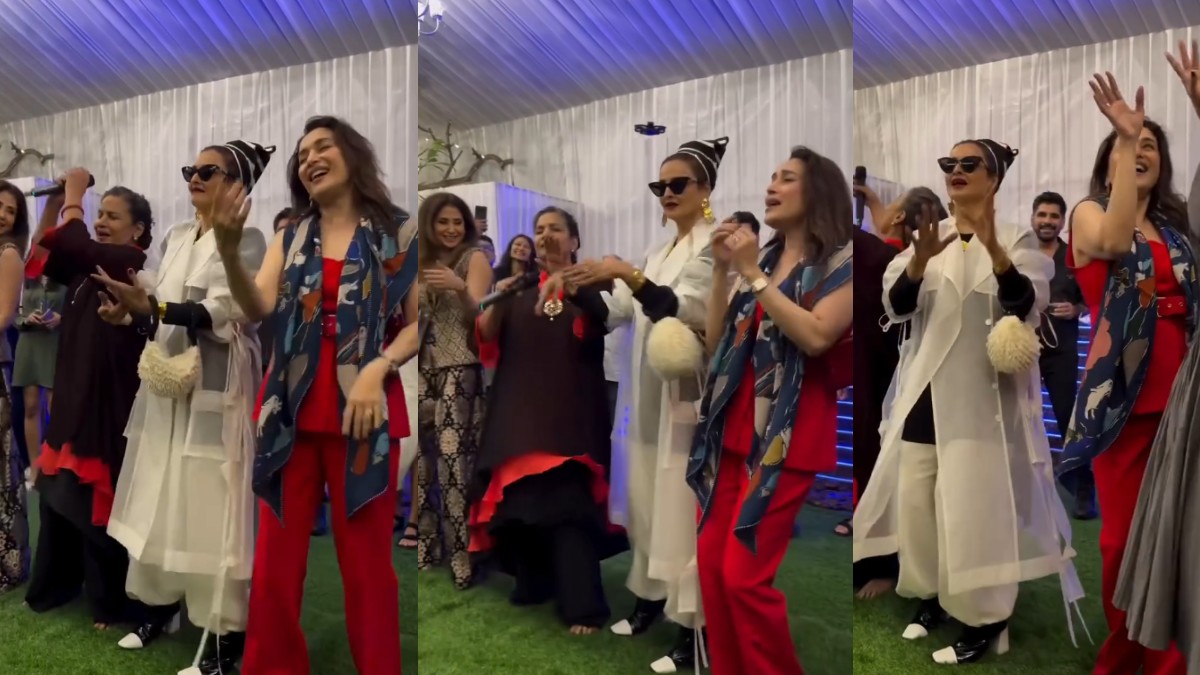 Shabana Azmi’s 75th Birthday Bash: Rekha’s Grace and Bollywood Glamour ...