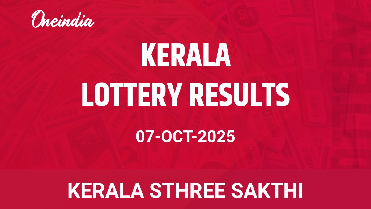 Kerala Lottery Sthree Sakthi Winners 7 October - Check Results Now ...