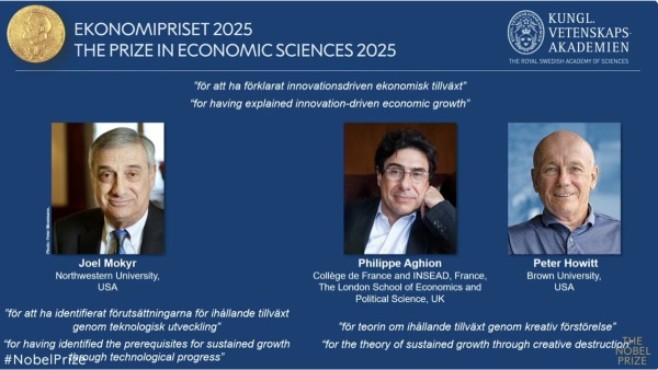 Who Are Joel Mokyr, Philippe Aghion, and Peter Howitt? 2025 Nobel Prize ...