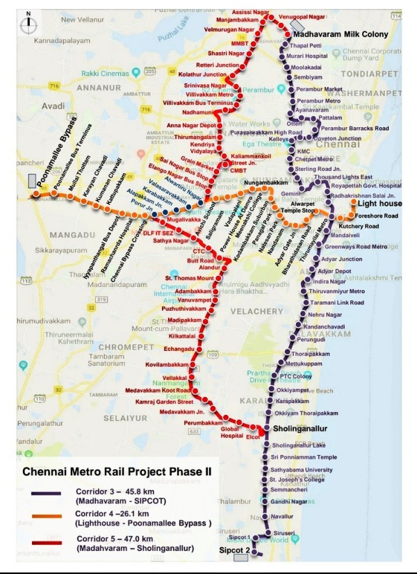 Chennai Metro: When Will Poonamallee–Porur Stretch Open to The Public ...