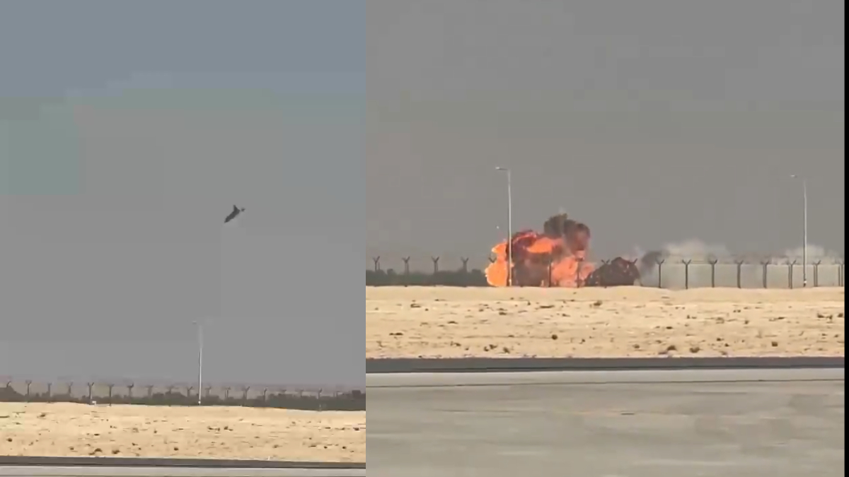 Moment HAL Tejas Fighter Jet Lost Control, Crashed at Dubai Air Show ...