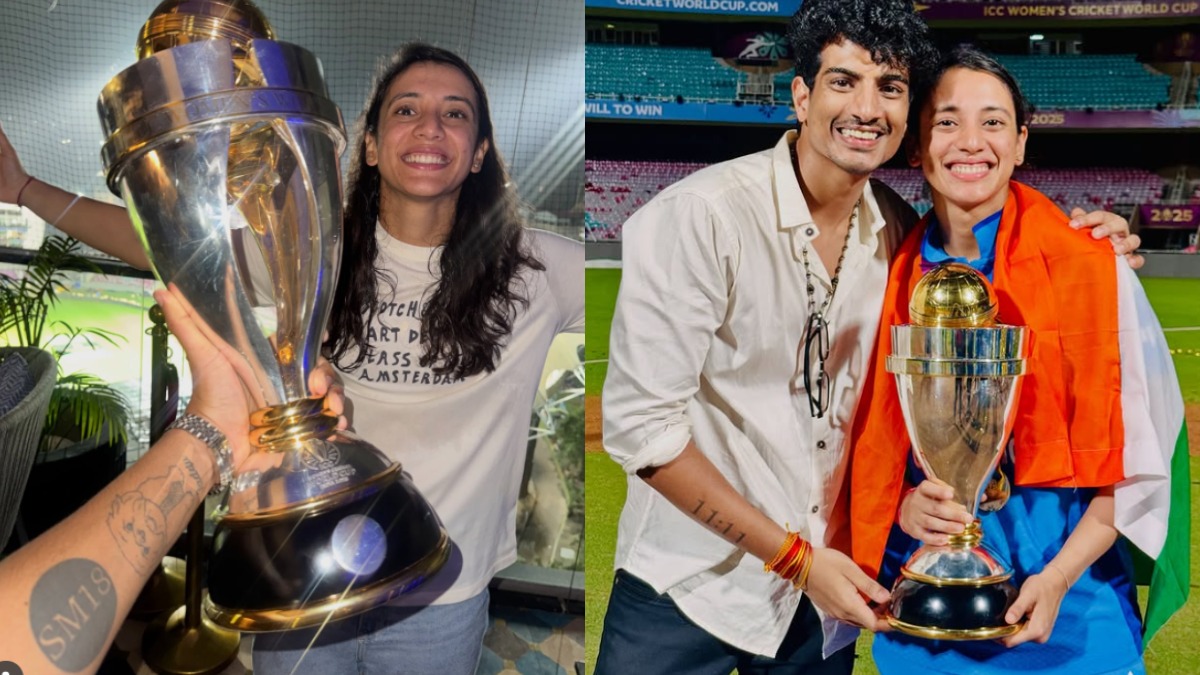 Palash Muchhal, Smriti Mandhana’s Husband-To-Be, Shows Off 'SM18' Tattoo After Women's World Cup ...