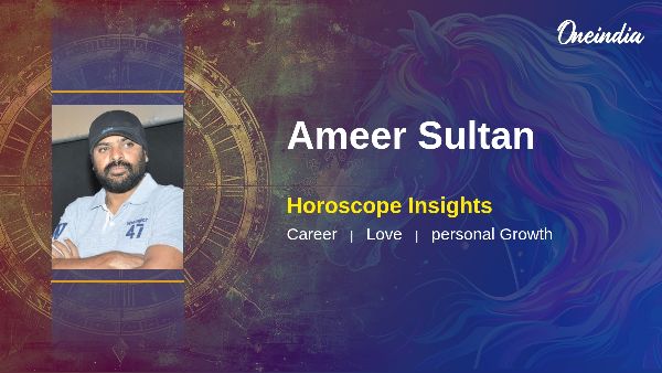 Ameer Sultan Sagittarius Horoscope: Career, Love and Numerology - Oneindia News