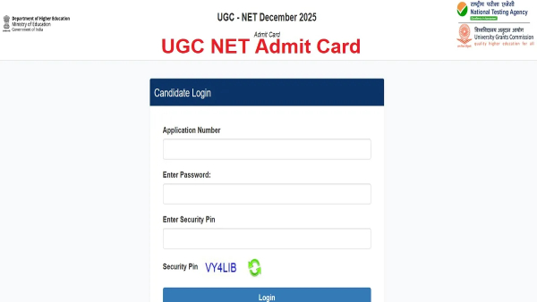 UGC NET December 2025 Admit Card Released for January 2 Exam, Download ...