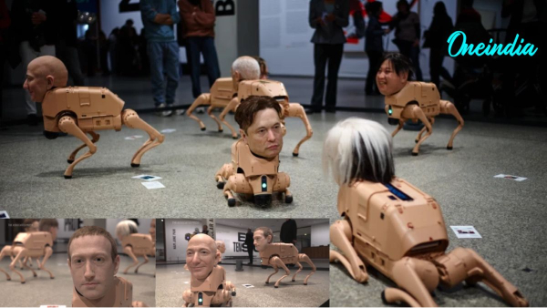 Why Are Robot Dogs with Billionaire Faces - Elon Musk, Zuckerberg, Jeff ...