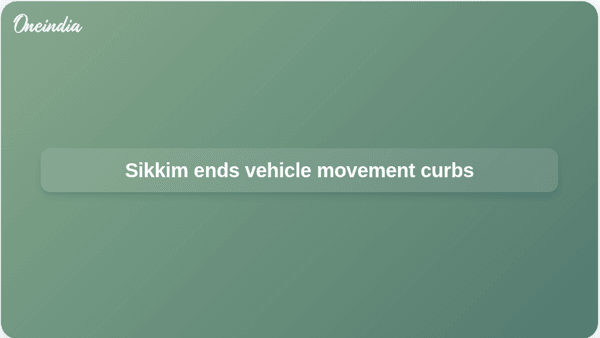 Sikkim lifts restrictions on government vehicle movement after fuel ...