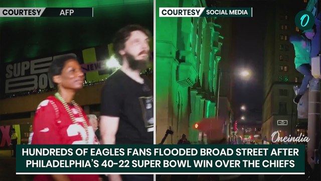 Eagles Fans Celebrate Super Bowl Victory in Philadelphia with Revelry ...