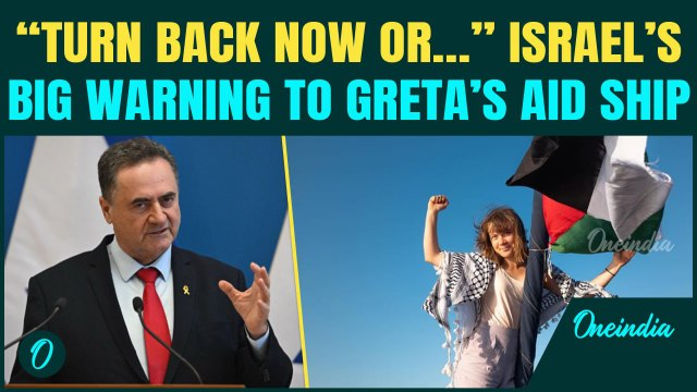 Israel VOWS To Stop Greta's Gaza Flotilla, Warns Of Action By “Whatever ...