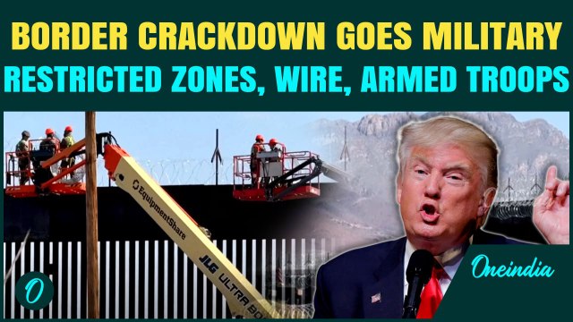 U.S. Military Seizes Control of Mexico Border: Barbed Wire, Restricted ...