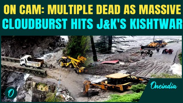 Jammu And Kashmir Kishtwar Cloudburst | 10 Dead as Cloudburst Triggers Flash Flood in J&K ...